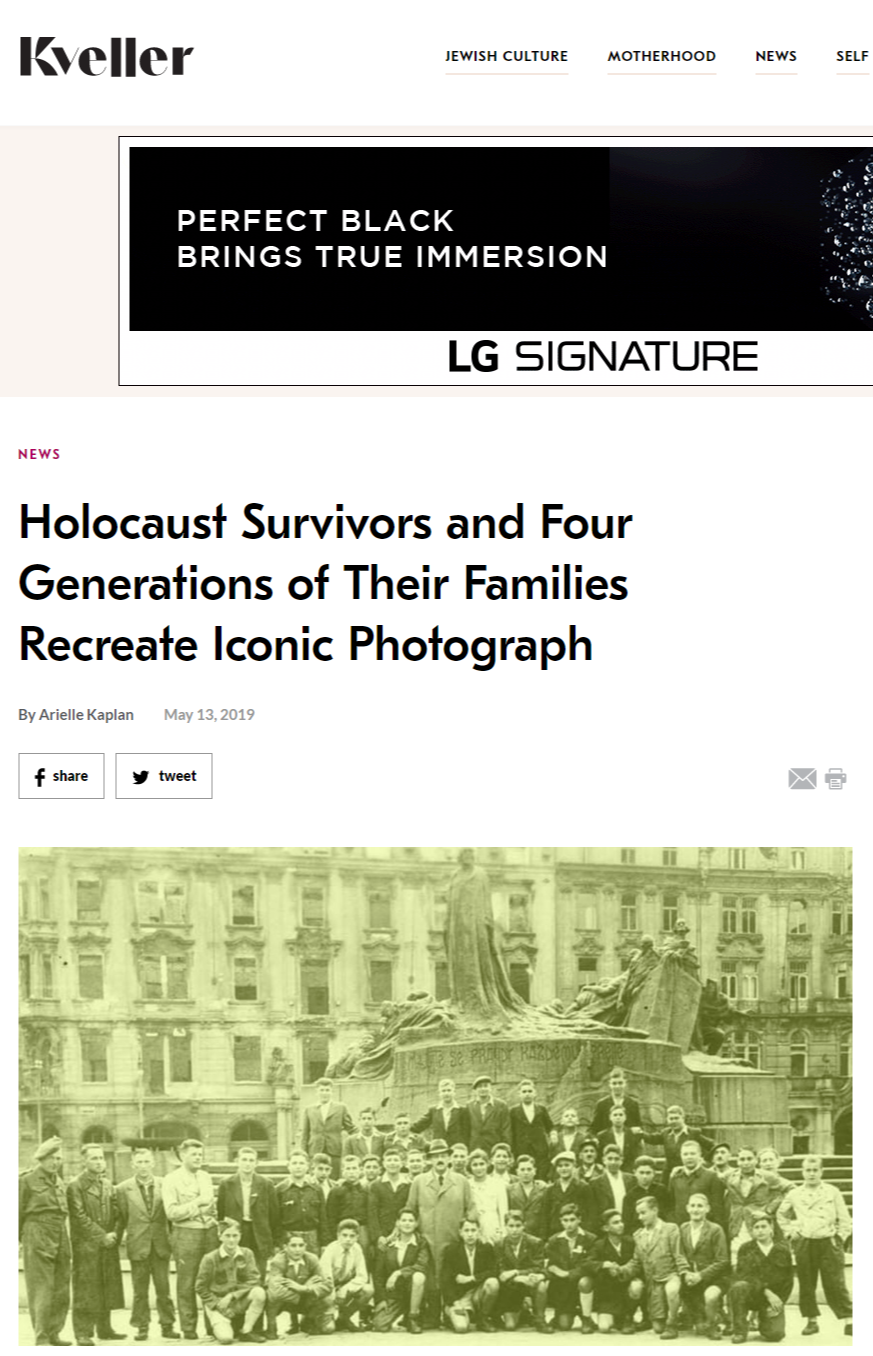 Holocaust Survivors and Four Generations of Their Families Recreate ...